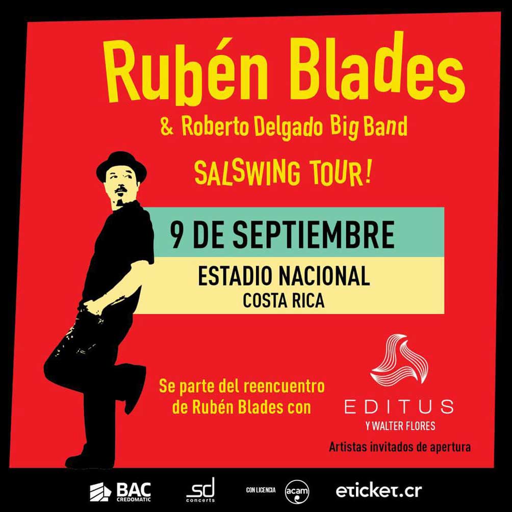 Rubén Blades regresa a Costa Rica tras años de ausencia