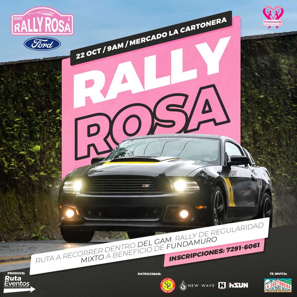 El Rally Rosa de Ford se realizará el domingo 22 de Octubre