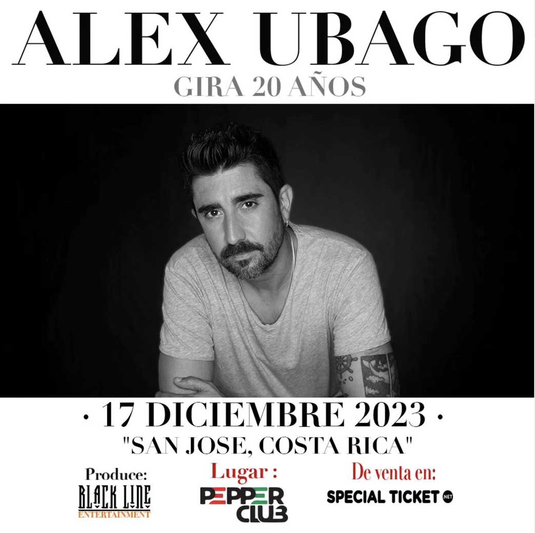 Ya están a la venta las entradas para el concierto de Alex Ubago