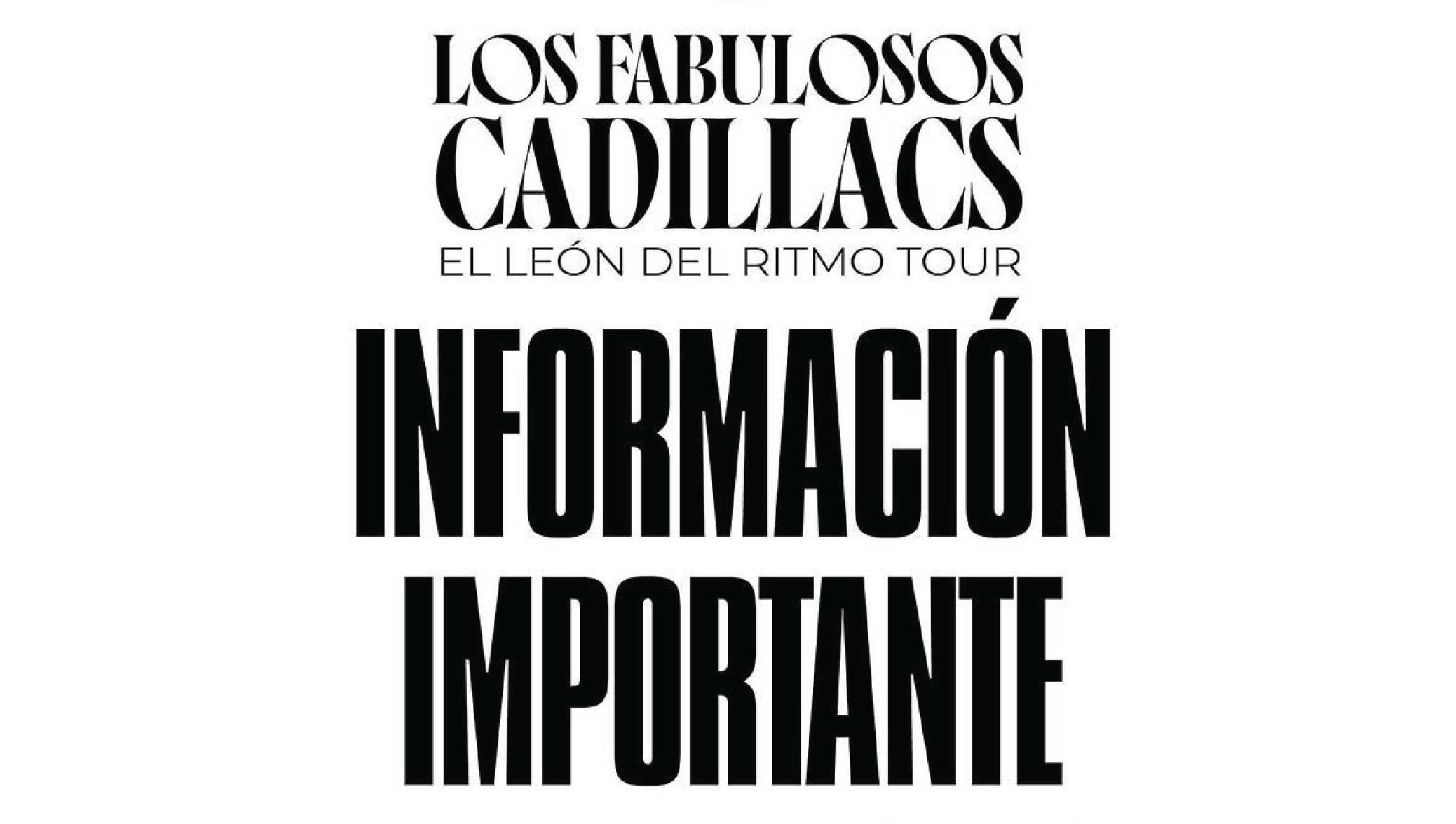 Detalles importantes para el concierto de Los Fabulosos Cadillacs